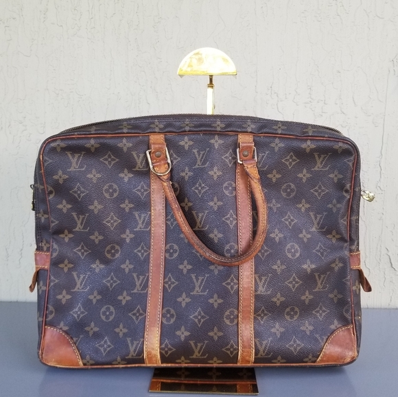Louis Vuitton | Bags | Louis Vuitton Lv Laptop Case Purse Bag Signature ...